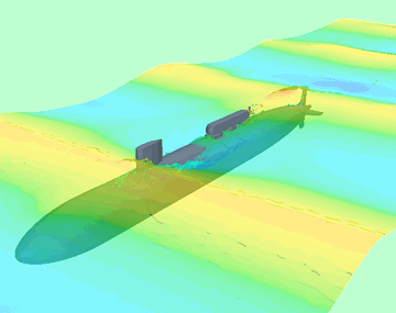 CFD Predicting Impact Loading of a Hydrodynamic Wave on a Submarine ...